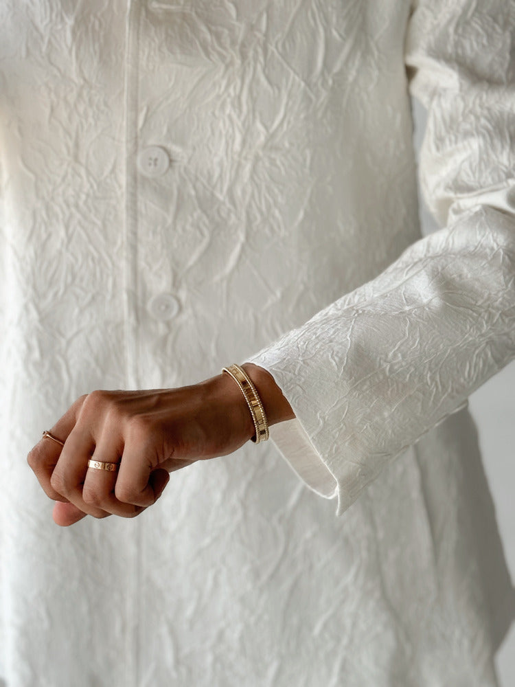 Crumpled Style 2PC Suit Set بدلة – Noma Dress Bar