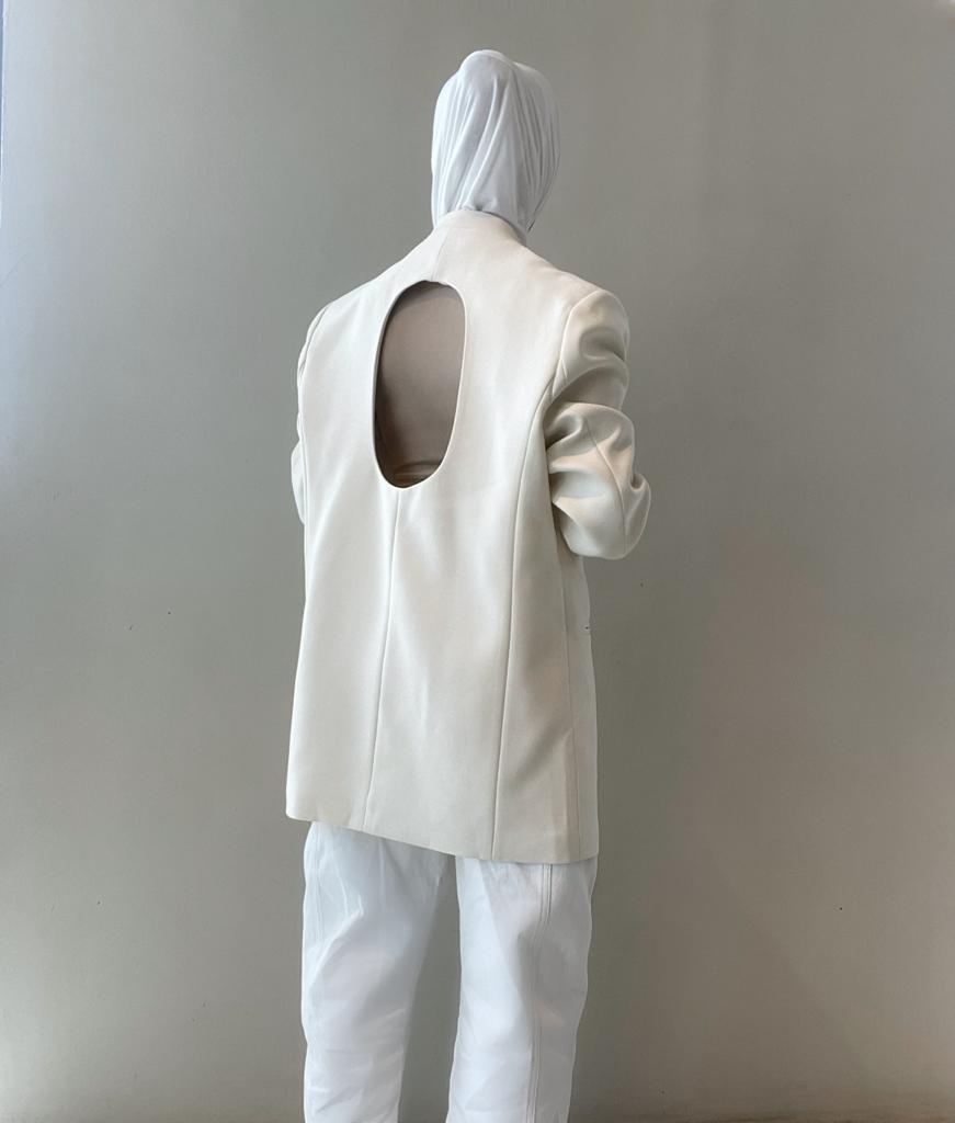 Long Sleeve Backless Solid Color Suit بليزر – Noma Dress Bar