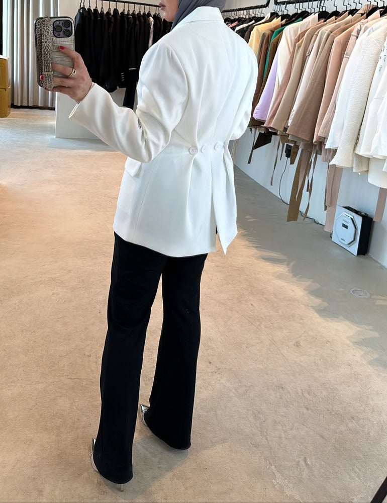 Back Buttons Irregular Chic Blazer بليزر – Noma Dress Bar