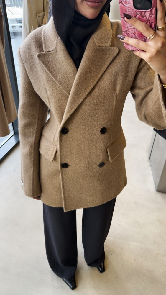 Woolen 4-Button Blazer – Noma Dress Bar