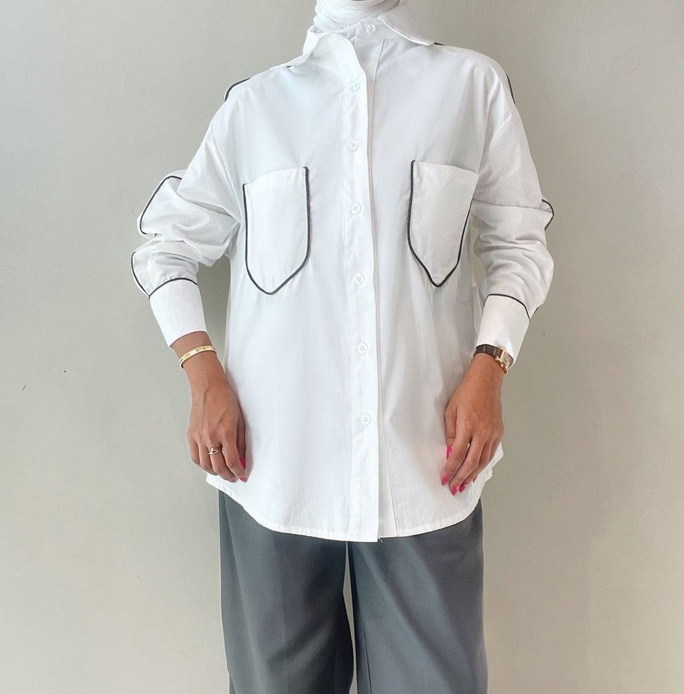 2 POCKET SHIRT WITH LINING بلوزة – Noma Dress Bar